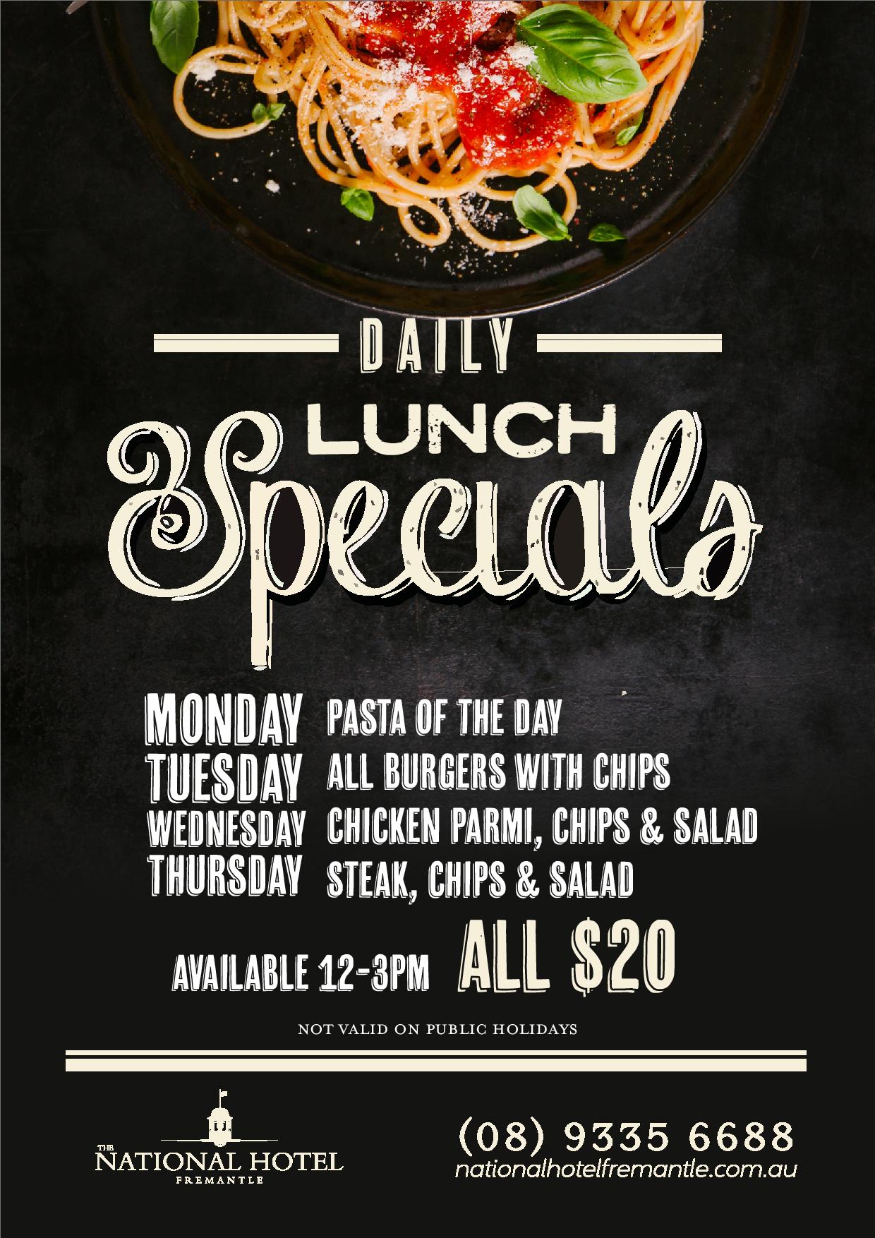 Daily Lunch Specials